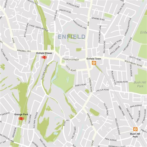Enfield London Borough Map Maproom