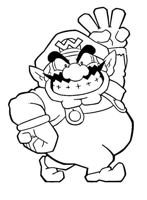 Páginas Para Colorir Wario Mario Páginas Para Colorir Wario Páginas Para Colorir Para