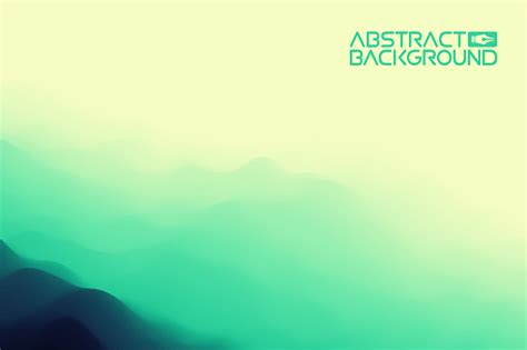 3d 가로 배경 녹색에서 파란색 그라데이션 추상 벡터 일러스트레이션컴퓨터 아트 디자인 템플릿 마운틴 픽스가 있는 풍경 0명에 대한 스톡 벡터 아트 및 기타 이미지 Istock