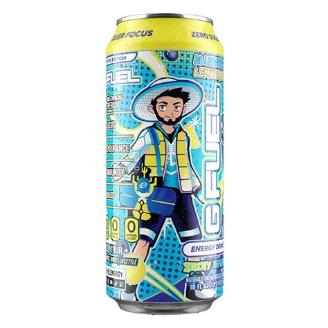 G Fuel Shiny Splash Cans 16 Oz Carbonated Energy Drink