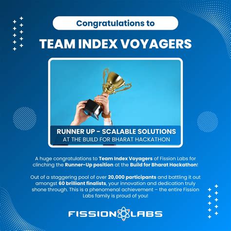 Fission Labs On Linkedin Buildforbharat Hackathon Runnerup Fissionlabs Innovation Proudmoment