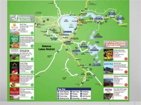 Spatial Variation In Attractions In Rotorua