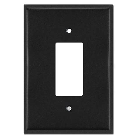 Oversized Single Gfci Decora Rocker Switch Plate Covers Black