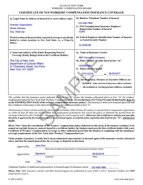 Understanding The C 105 Form Street Smart