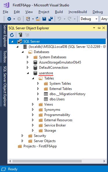 Первое приложение Code First Entity Framework 6