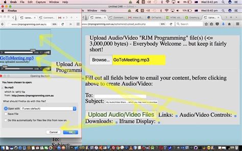 audio video html5 form input capture via php download tutorial robert