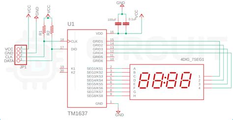 Подключение семисегментного индикатора tm1637 к arduino схема и программа