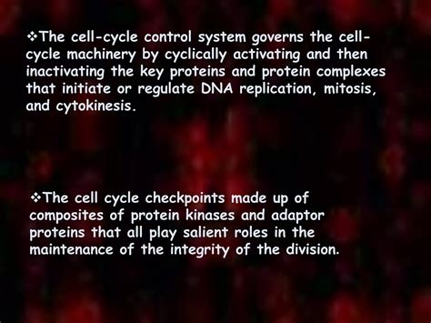 Control Of Cell Cycle Pptx