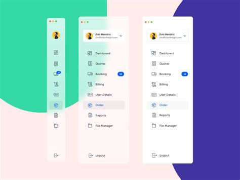 Dual Tier Sidebar Navigation — Untitled Ui Interactive Web Design App Interface Design