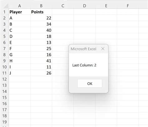 Vba Comment Trouver La Dernière Colonne Utilisée Statorials
