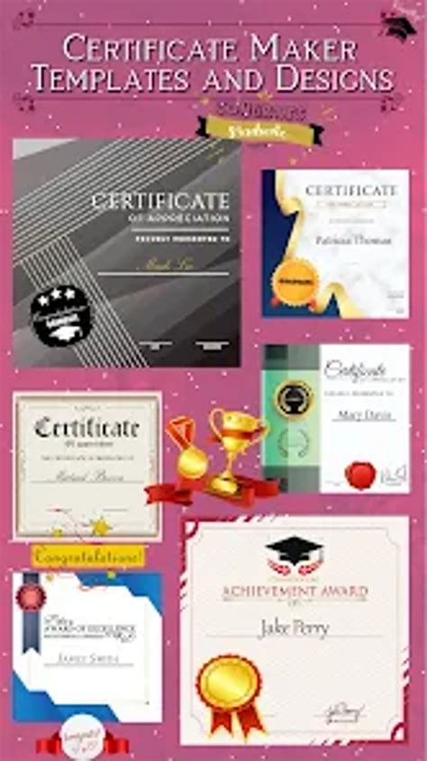 Certificate Template Maker для Android — Скачать