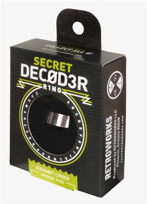 Secret Decoder Ring Secret Decoder Ring Alphabet Shift Silver Size
