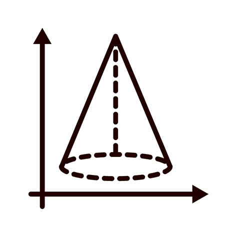 Geometry Cone Figure Math Line Icon Isolated 24744104 Vector Art At