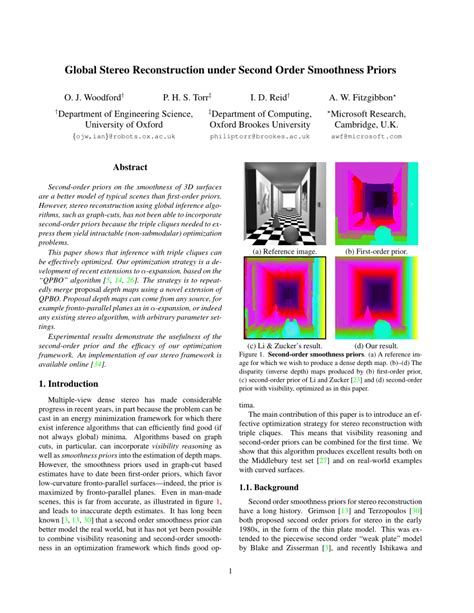 pdf global stereo reconstruction under second order smoothness priors