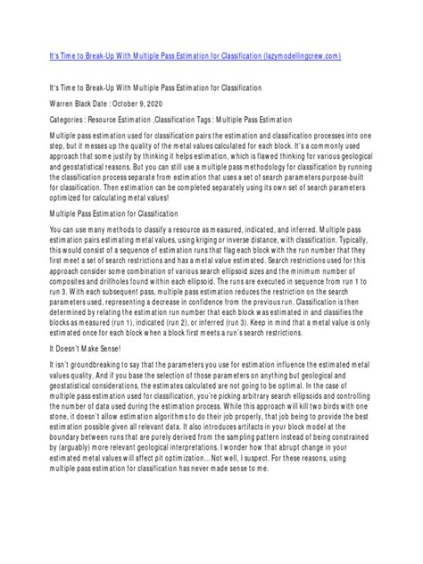 Multi Pass Classification Pdf Estimator Regression Analysis