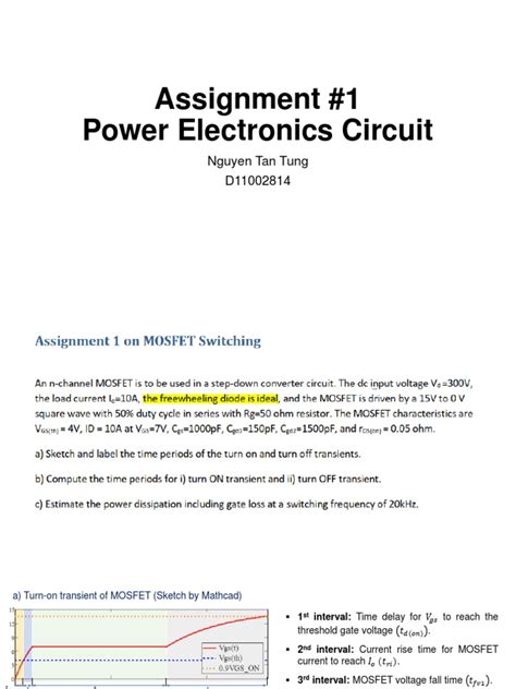 Mosfet Switching Loss Calculation D11002814 Pdf Field Effect Transistor Mosfet