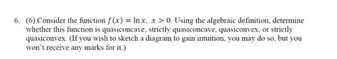 Solved Consider The Function F X Lnx X Using The Chegg