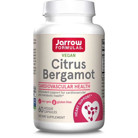 Citrus Bergamot 500mg Jarrow Formulas 60 Capsule Secom Farmacia Tei