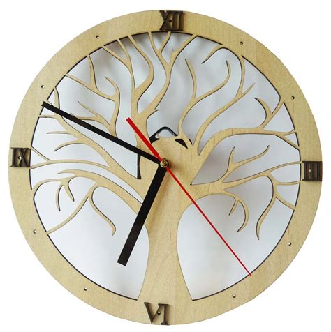 Стенен часовник Дървото на живота Силекс Арт