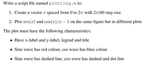 solved write a script file named plotting m to 1 create a