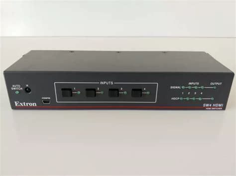 Extron Sw4 Hdmi 4 Input Hdmi Switcher 60 841 02 W Ac Adapter 71