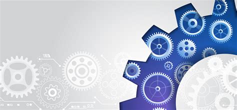 프레젠테이션을 위해 회색 배경에 기어로 구성된 메커니즘입니다 과학 실험 프레젠테이션을 위한 톱니바퀴 미래 하이테크 개념 비즈니스 및 산업 인터넷 배너 제조설비에 대한 스톡