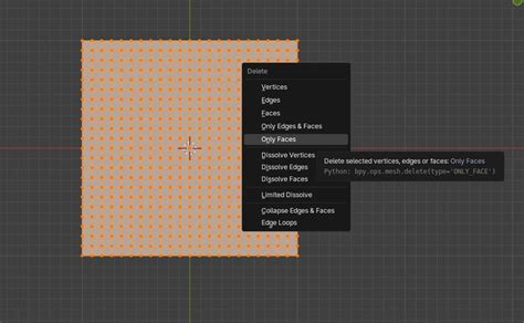 Modeling Selecting Faces To Delete On Grid Deletes Eveything