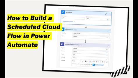 How To Build A Scheduled Cloud Flow In Power Automate Youtube