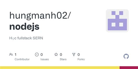 Github Hungmanh02nodejs Học Fullstack Sern