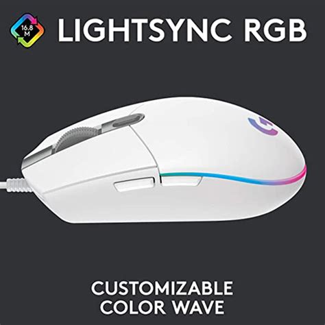 Buy Logitech G203 Wired Gaming Mouse 8 000 Dpi Rainbow Optical Effect Lightsync Rgb 6