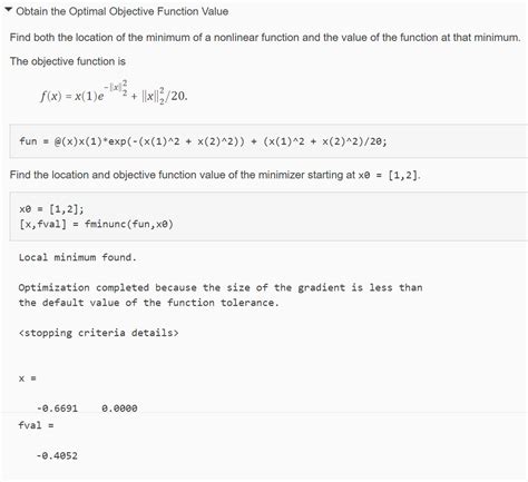 Matlab优化函数fminunc Fminunc函数matlab Csdn博客