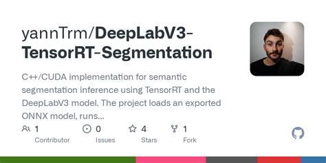 Github Yanntrmdeeplabv3 Tensorrt Segmentation Ccuda