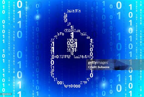 computer mouse binary code blue vector pattern background high res