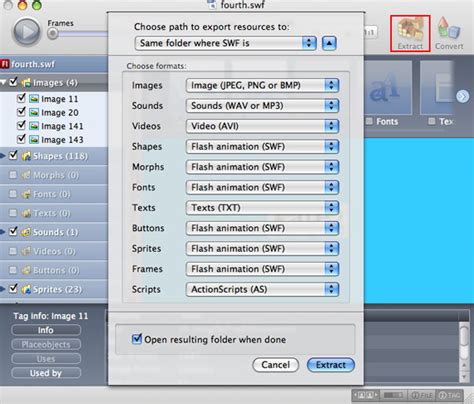 user tutorial for mac users to convert swf to fla and extract flash