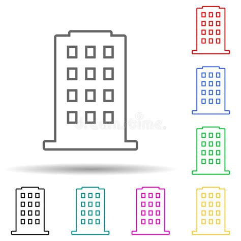 Building Multi Color Style Icon Simple Thin Line Outline Vector Of Web Icons For Ui And Ux