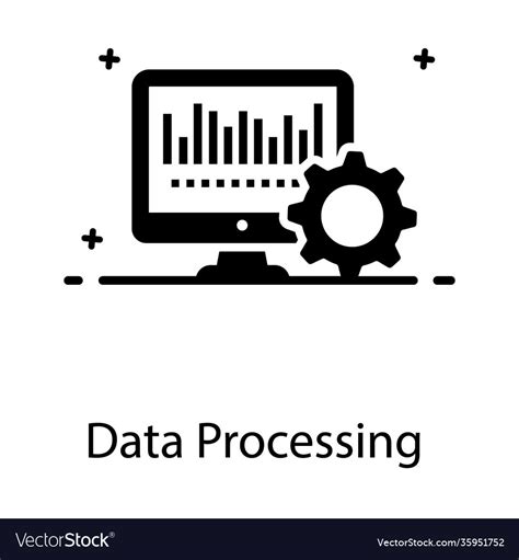 Data Processing Royalty Free Vector Image Vectorstock