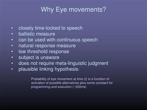 Ppt Tracking The Time Course Of Lexical Access In Continuous Speech Powerpoint Presentation