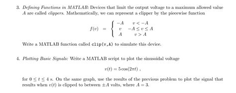solved 3 defining functions in matlab devices that limit