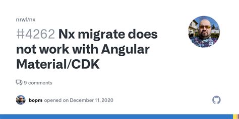 Nx Migrate Does Not Work With Angular Materialcdk · Issue 4262 · Nrwlnx · Github