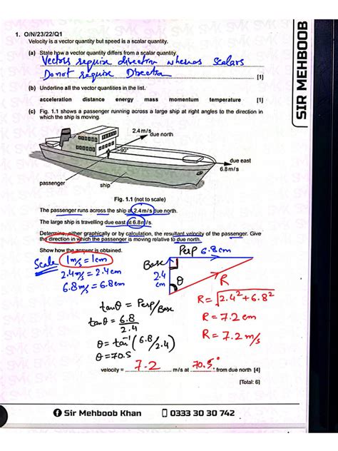 solved p2 vectors and mass weight densit pdf