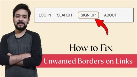 How To Remove Borders On Link Click Remove Unwanted Link Outlines