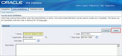 Creating Reports In Oracle E Business Suite Using Xml Publisher ~ Oracle Developer Dba Tools
