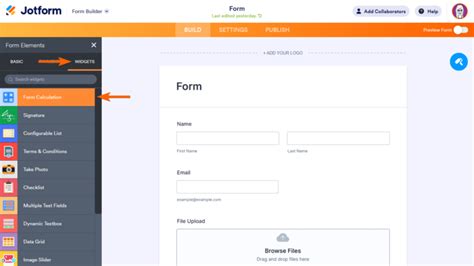 How To Use The Jotforms Form Calculation Widget