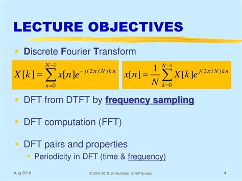 lecture 17 dft discrete fourier transform ppt download