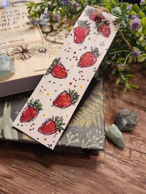 Cute Strawberry Bookmark Diy