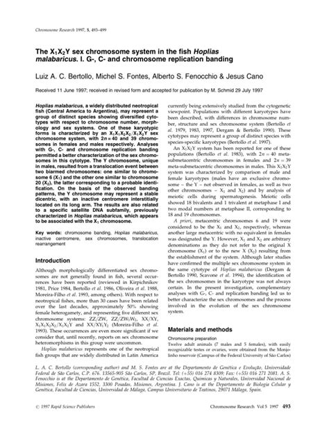 the x 1 x 2 y sex chromosome system in t pdf