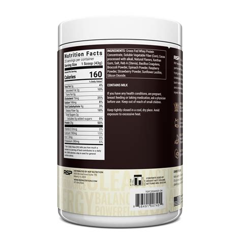 Truefit Grass Fed Protein And Meal Replacement Powder Chocolate