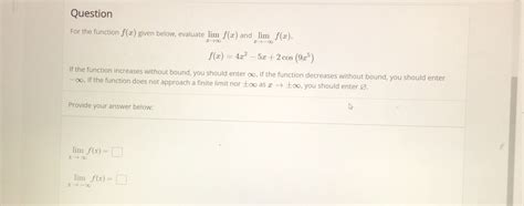 Solved Question Nfor The Function F X Given Below