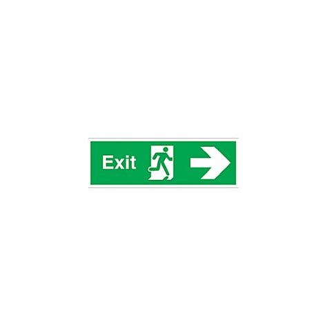 Exit Right Arrow Awareness Safety Signs