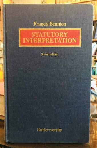 Statutory Interpretation Marsden Law Book